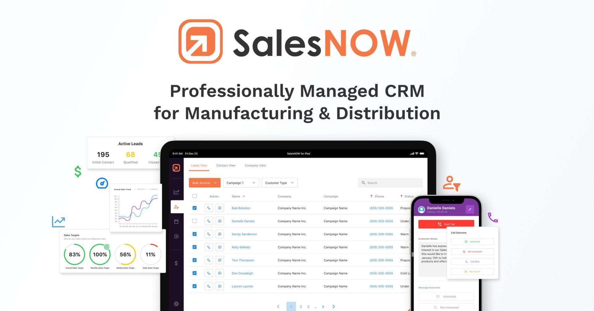 Professionally Managed CRM for Manufacturing & Distribution